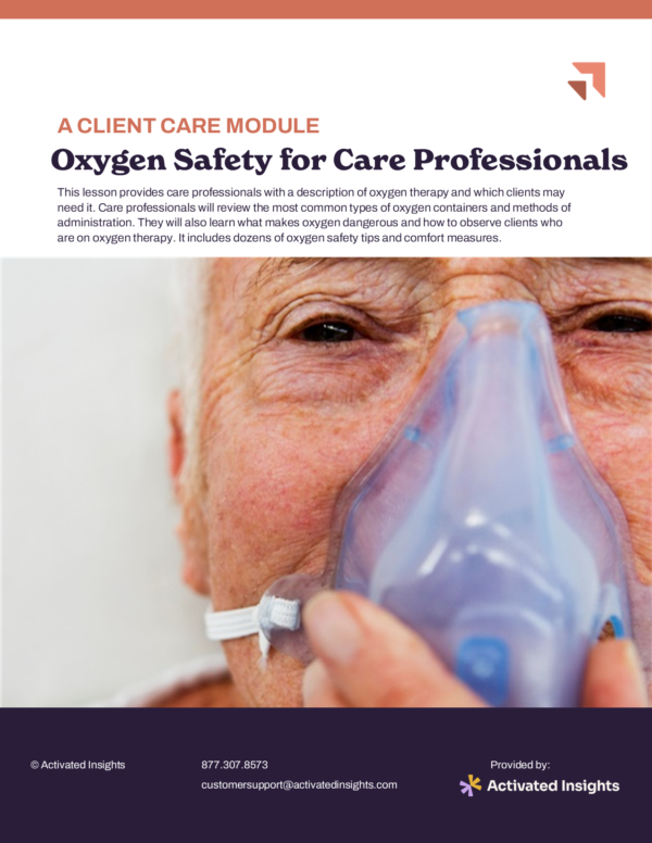 Oxygen Safety for Care Professionals - Activated Insights Store