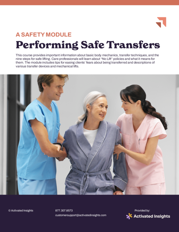 Performing Safe Transfers - Activated Insights Store