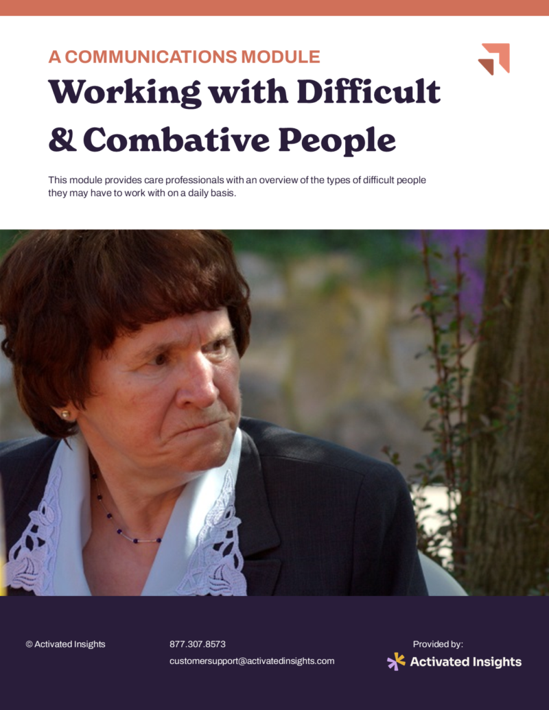 Working with Difficult & Combative People - Activated Insights Store