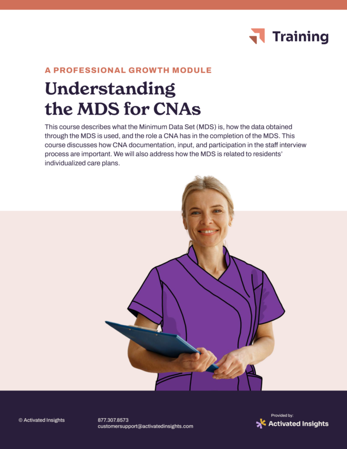 Understanding the MDS for CNAs - Activated Insights Store